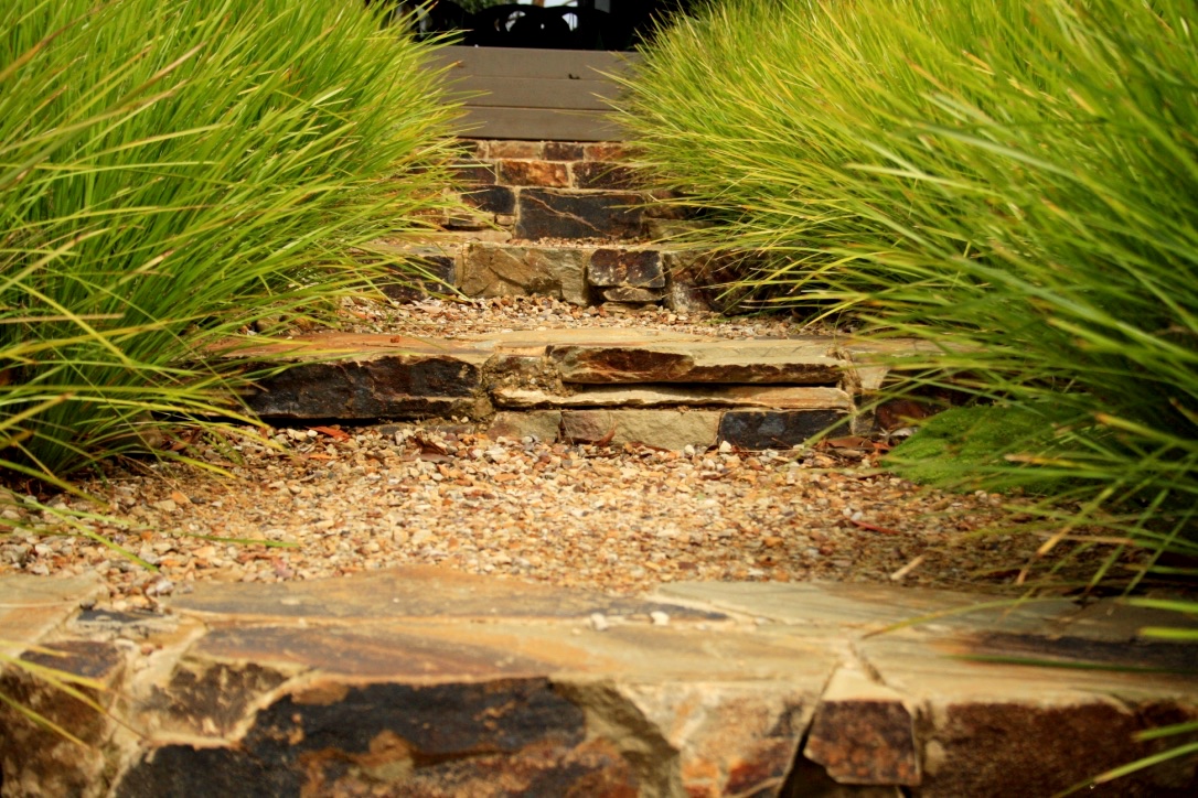 stone gathering circle - Ocean Road Landscaping in Geelong & Surf Coast