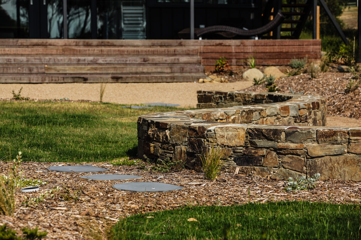 stone gathering circle landscape - Ocean Road Landscaping in Geelong ...